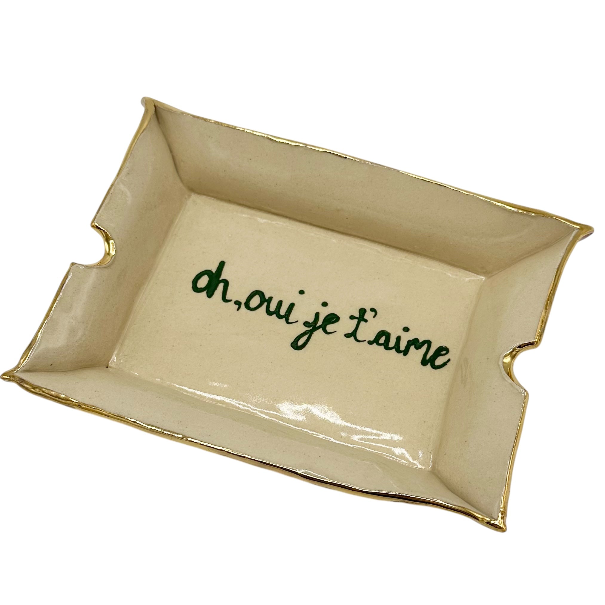 Oui Je T’aime Ashtray – landclayceramics